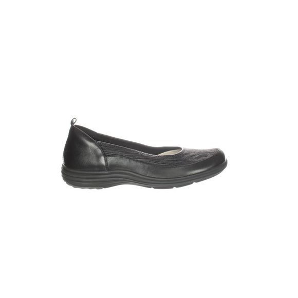 Aravon | Shoes | Aravon Womens Quinn Black Ballet Flats Size 75 Narrow ...